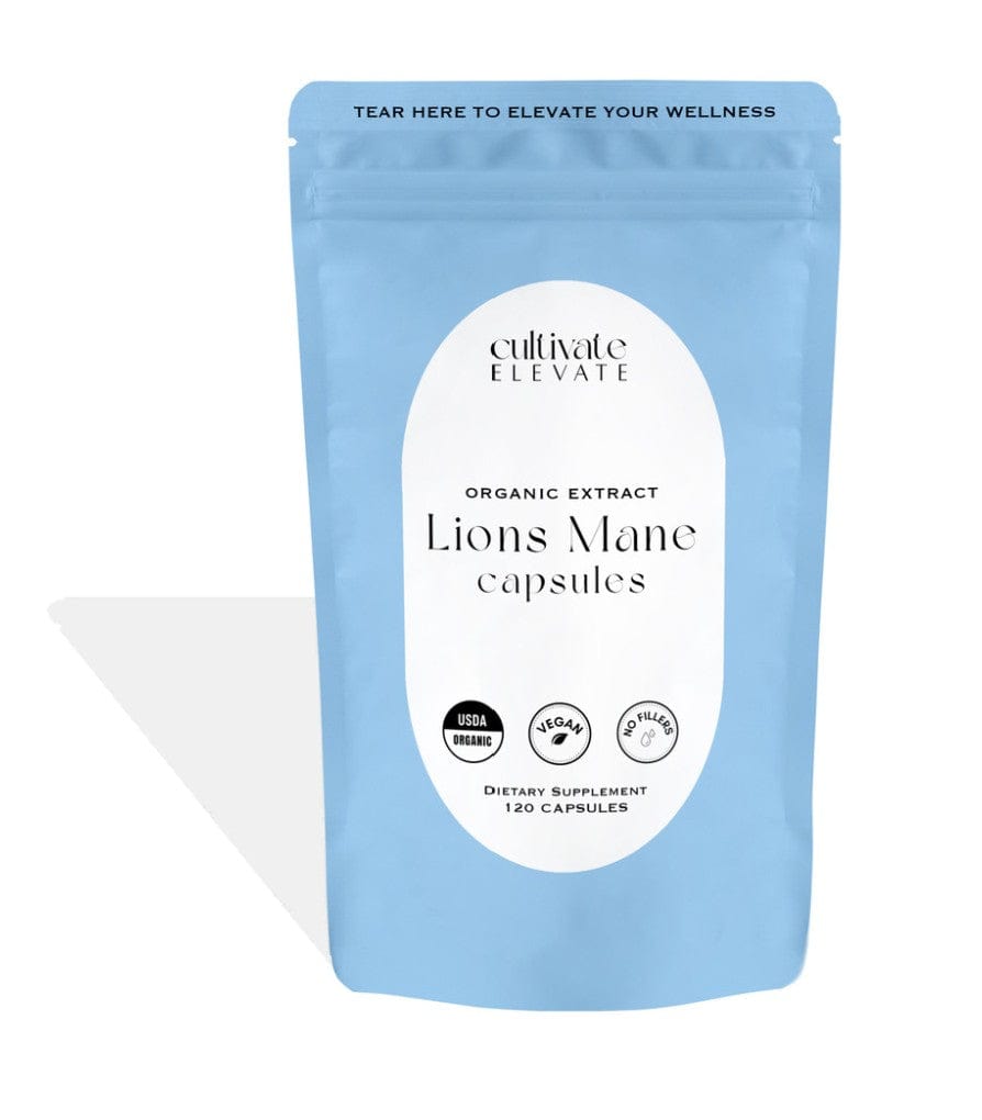 LUIA | Cultivate Elevate | Lion’s Mane Mushroom Capsules, 500mg